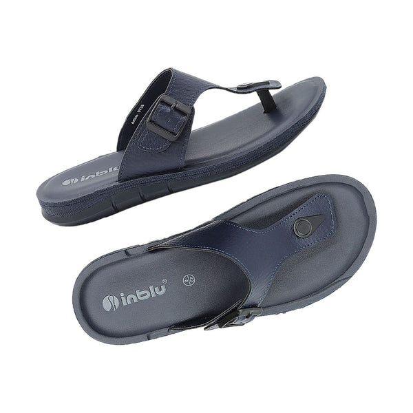 Inblu Men Blue T-Shape Sandal with Buckle Styling (9736_BLUE) – The ...
