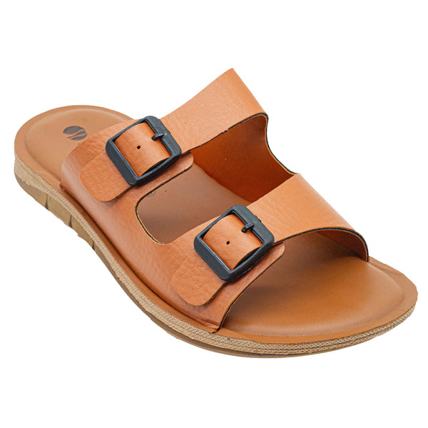 Inblu Men Tan Sandal with Double Buckle Styling (9738_TAN) – The Condor ...