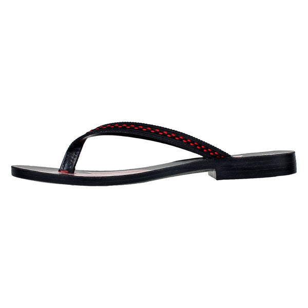 Chips Women Slipper #9555 - BLACK + RED – The Condor Trendz Store